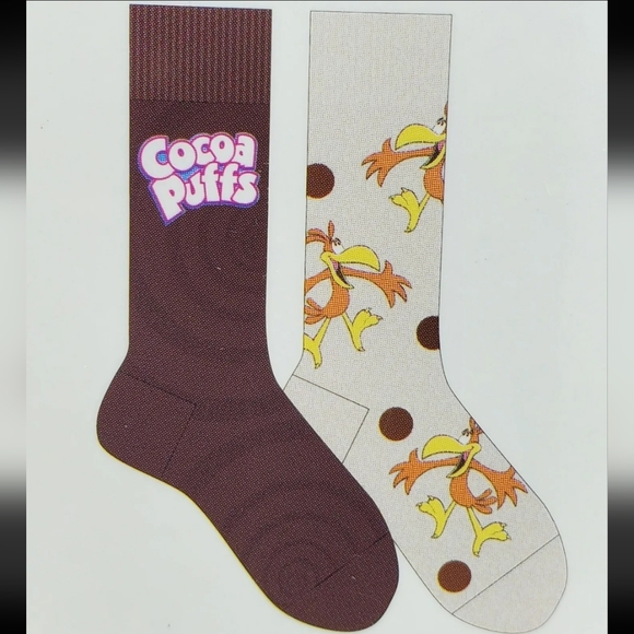 Underwear & Socks | 2 Pair Cocoa Puffs Cereal Socks In Gift Box | Poshmark